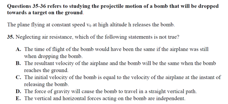 EST Physics October 2021 with answers and explanation - sat-act-est.com