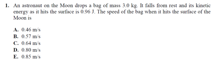 EST Physics October 2021 with answers and explanation - sat-act-est.com